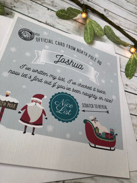 Scratch & Reveal Nice List Card – Kitty and Fin